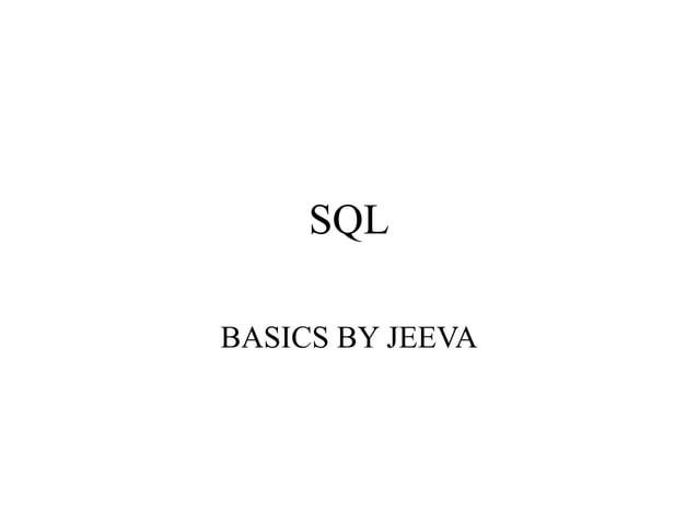 Sql Basicspptx
