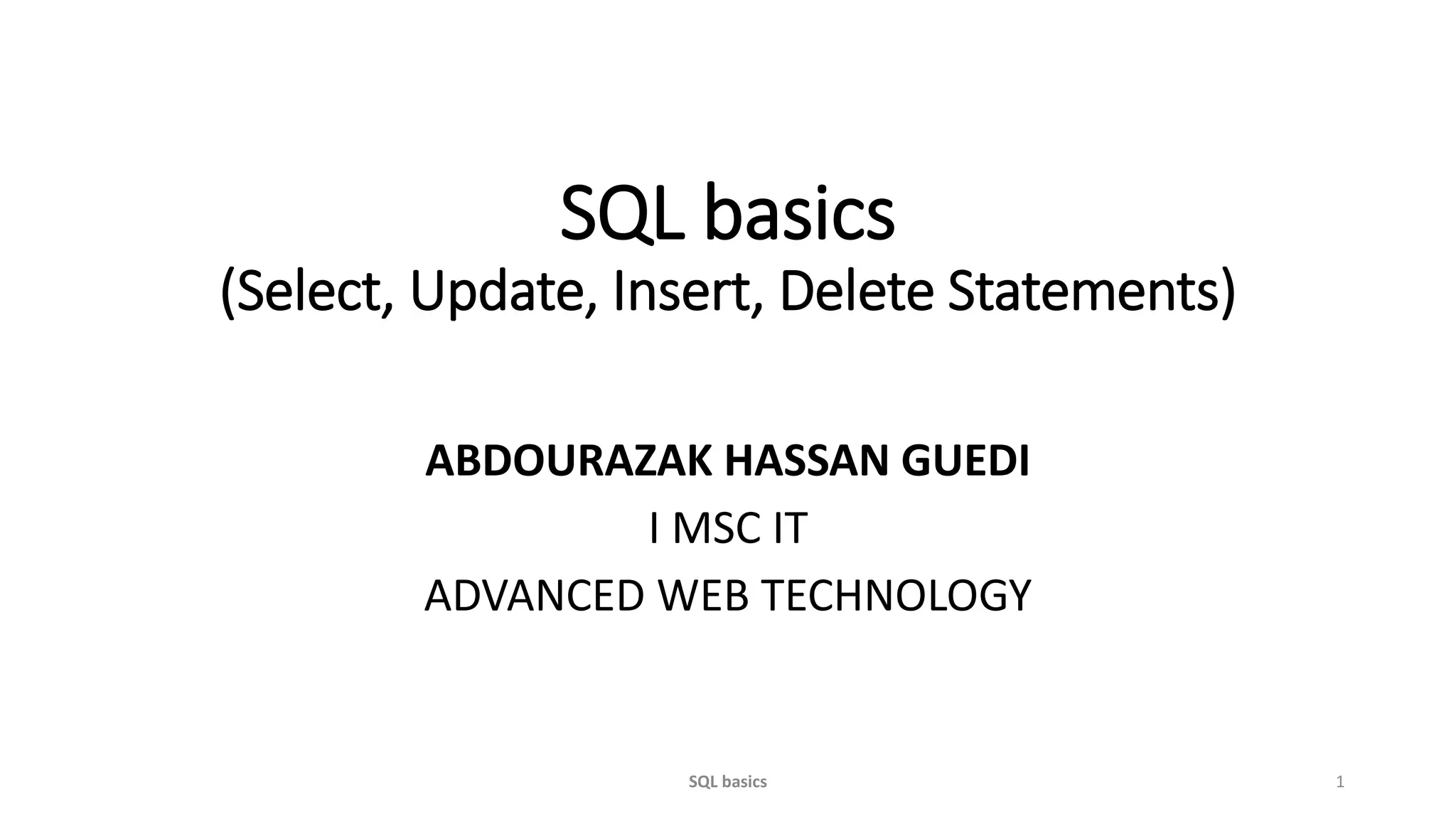 Sql Basicspptx 
