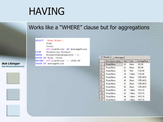 Sql Basic Selects | PPTX