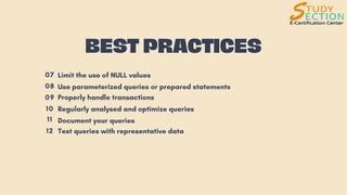 Write Like a Master: Essential SQL Best Practices | PDF