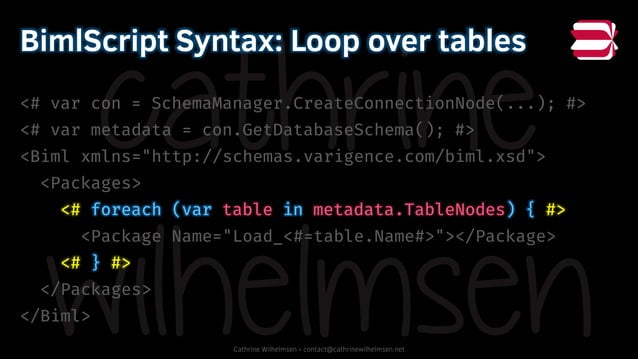 Level Up Your Biml: Best Practices and Coding Techniques (SQLBits 2018) | PPT