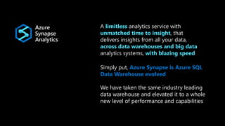 Big Data and Data Warehousing Together with Azure Synapse Analytics (SQLBits 2020) | PPTX ...