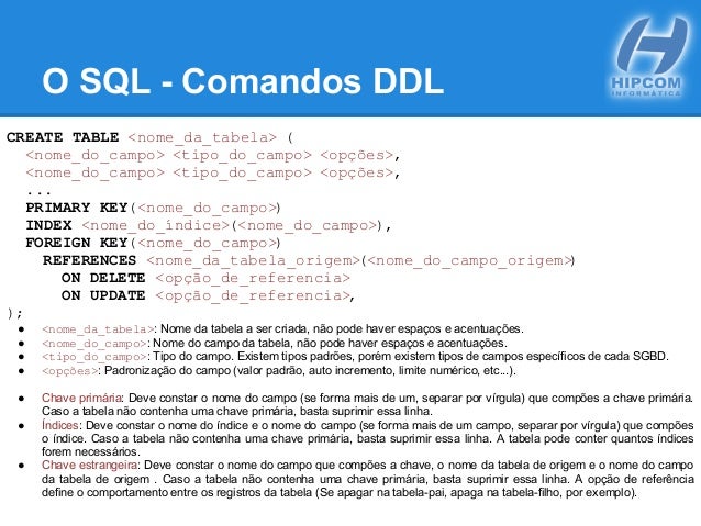 Sql básico - Teoria e prática: Um grande resumo