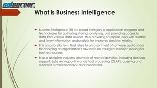 Sql business intelligence | PPTX