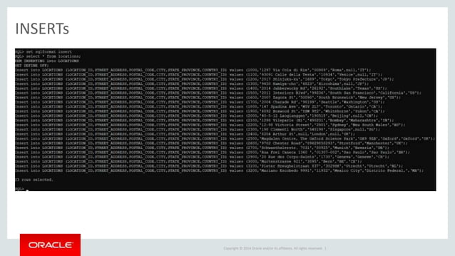 Oracle Sqlcl Formatting Your Query Results Ppt