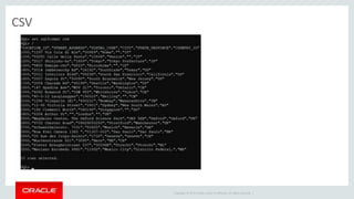 Oracle SQLcl: Formatting your Query Results | PPT