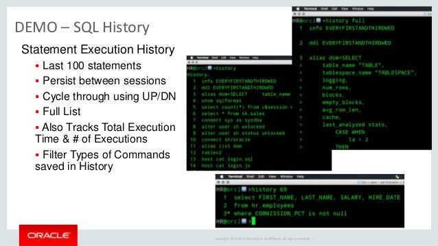 Sqlcl Overview A New Command Line Interface For Oracle Database