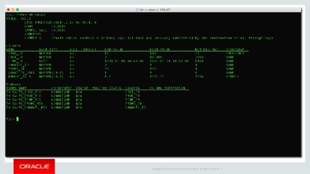 Sqlcl Overview A New Command Line Interface For Oracle Database 