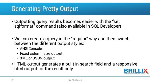 Sqlcl The Next Generation Of Sqlplus