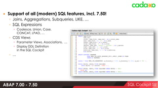 SQL Cockpit 3.1 - Overview | PDF