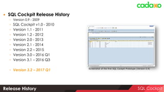 SQL Cockpit 3.1 - Overview | PDF