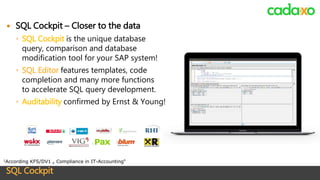 SQL Cockpit - Releasenotes 3.0 | PPT