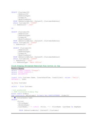 My Sql concepts | PDF