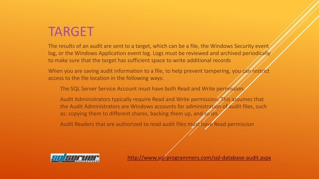 Sql Database Audit Pdf Databases Computer Software And Applications