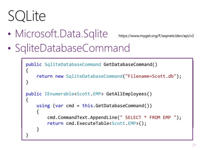 Devfm 20 Sqldatabasecommand Un Simple Object Mapping Toolkit Ppt 2764
