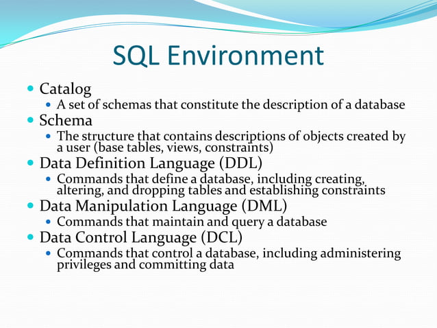Sql database development part 1 | PPT