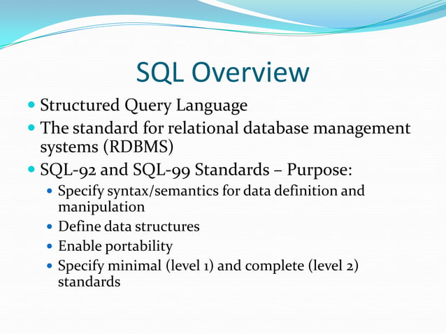 Sql database development part 1 | PPT Sql database development part 1 | PPT