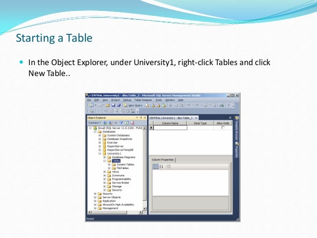 Sql database development part 2