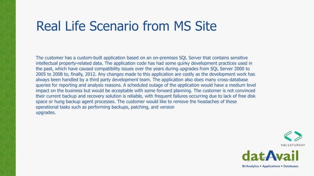 SQL to Azure Migrations | PPTX