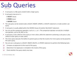 Oracle SQL Part 3 | PPT