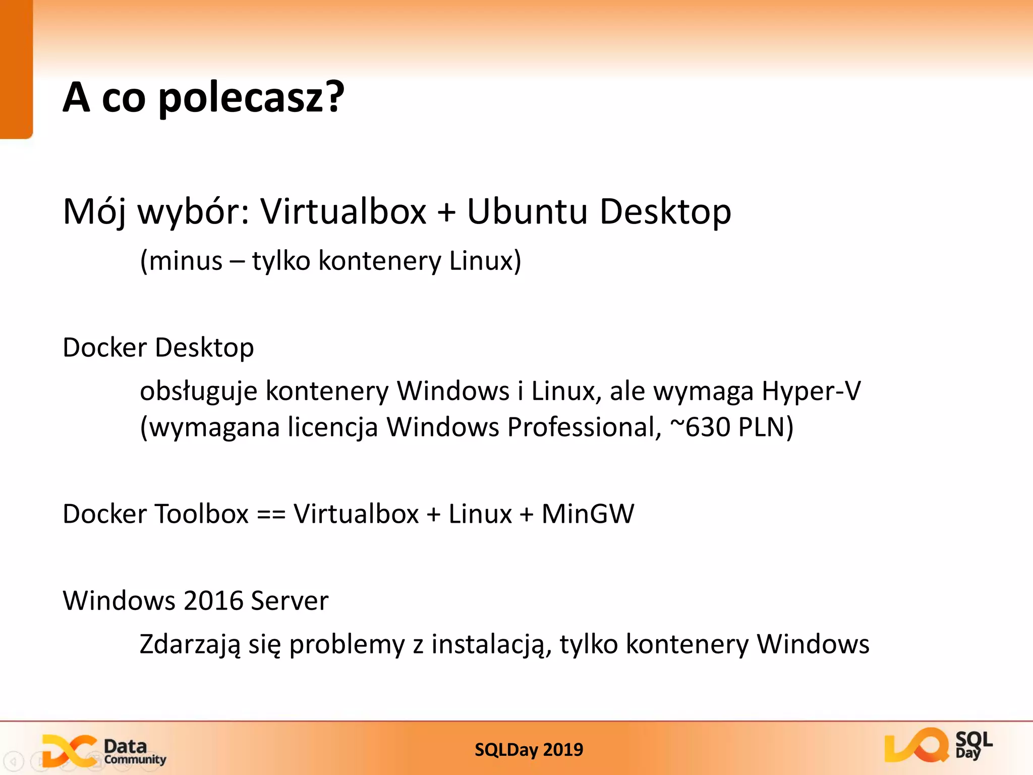 SQL Server + docker - pierwsze kroki | PDF | Databases | Computer Software and Applications