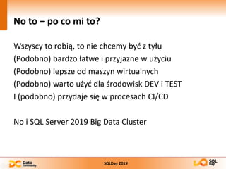 SQL Server + docker - pierwsze kroki | PDF | Databases | Computer Software and Applications