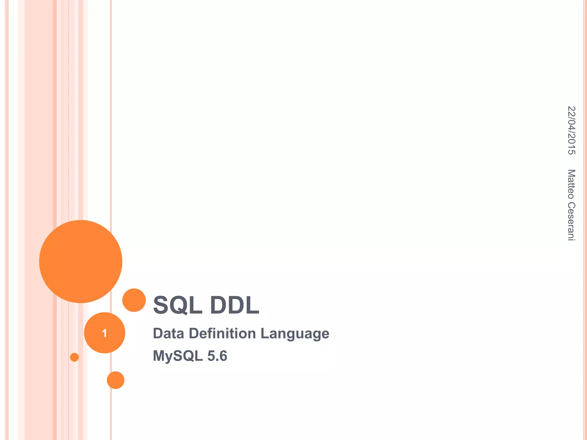 Sql ddl | PPT