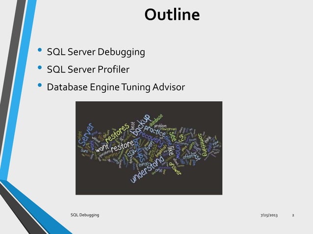 SQL debugging | PPTX