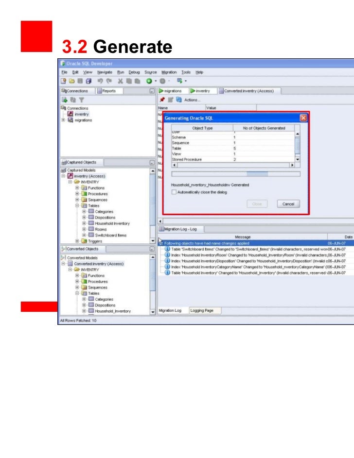 Migración De Base De Datos Con Sql Developer