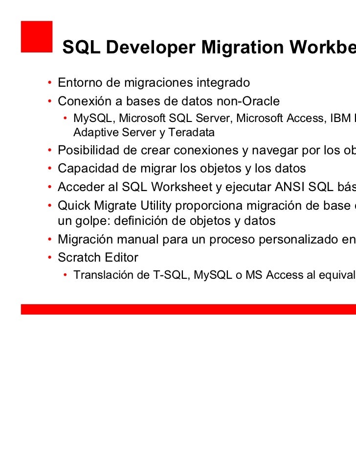 Migración De Base De Datos Con Sql Developer