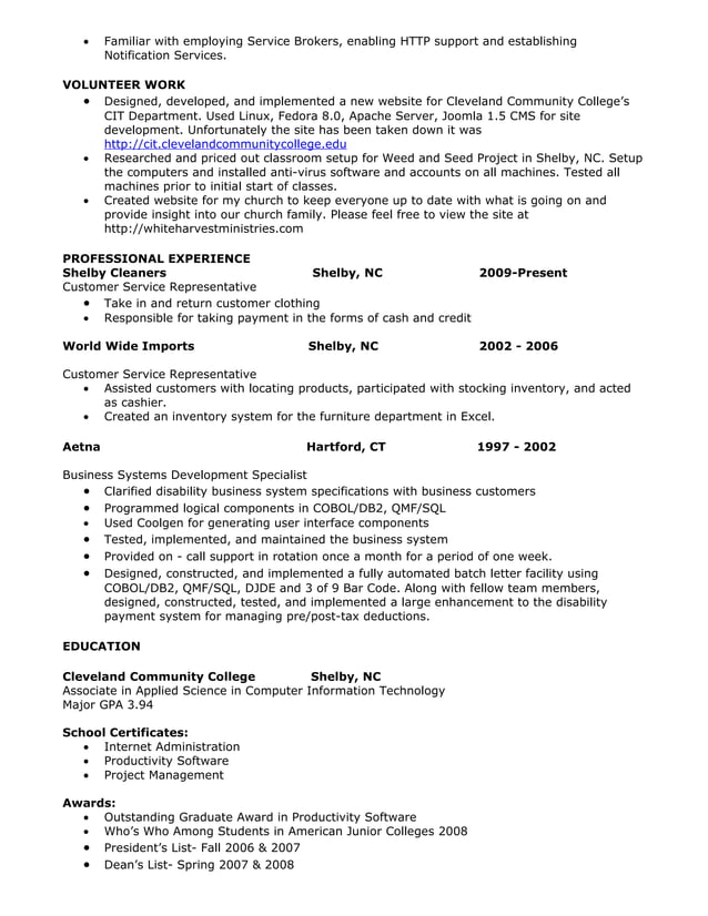 Sql developer resume | PDF