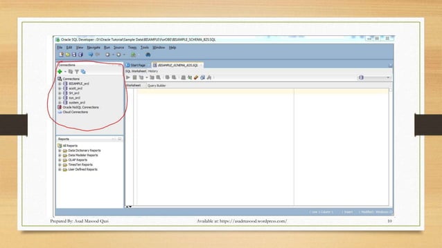 Oracle Sql developer tutorial | PPT