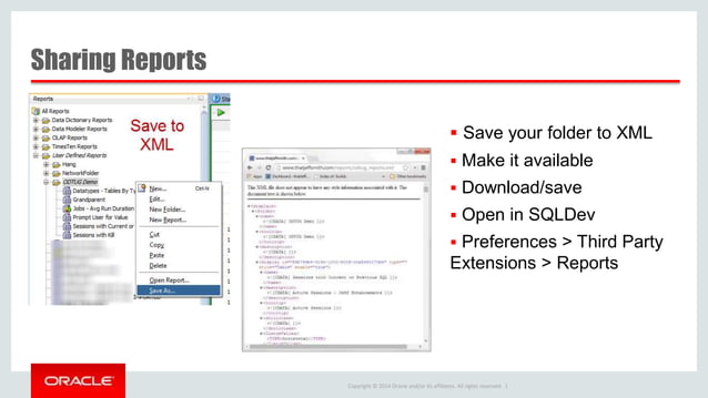 Oracle SQL Developer Reports | PPTX