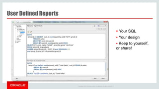 Oracle SQL Developer Reports | PPTX