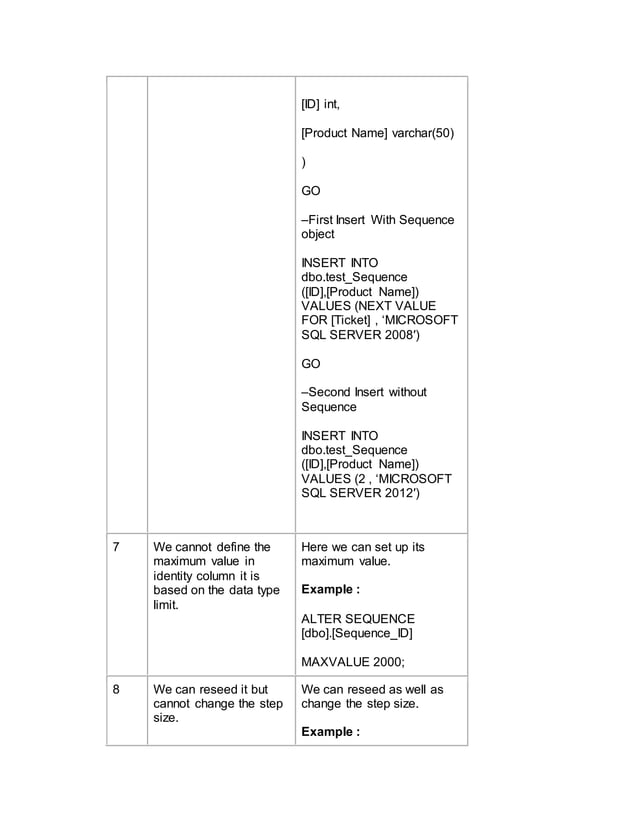 SQL Differences SQL Interview Questions | DOCX | Web Development | Internet