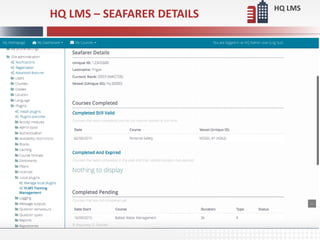 SQLearn - Vessel Learning Management System | PPT