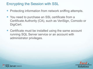 SQL Server Security And Encryption | PPTX