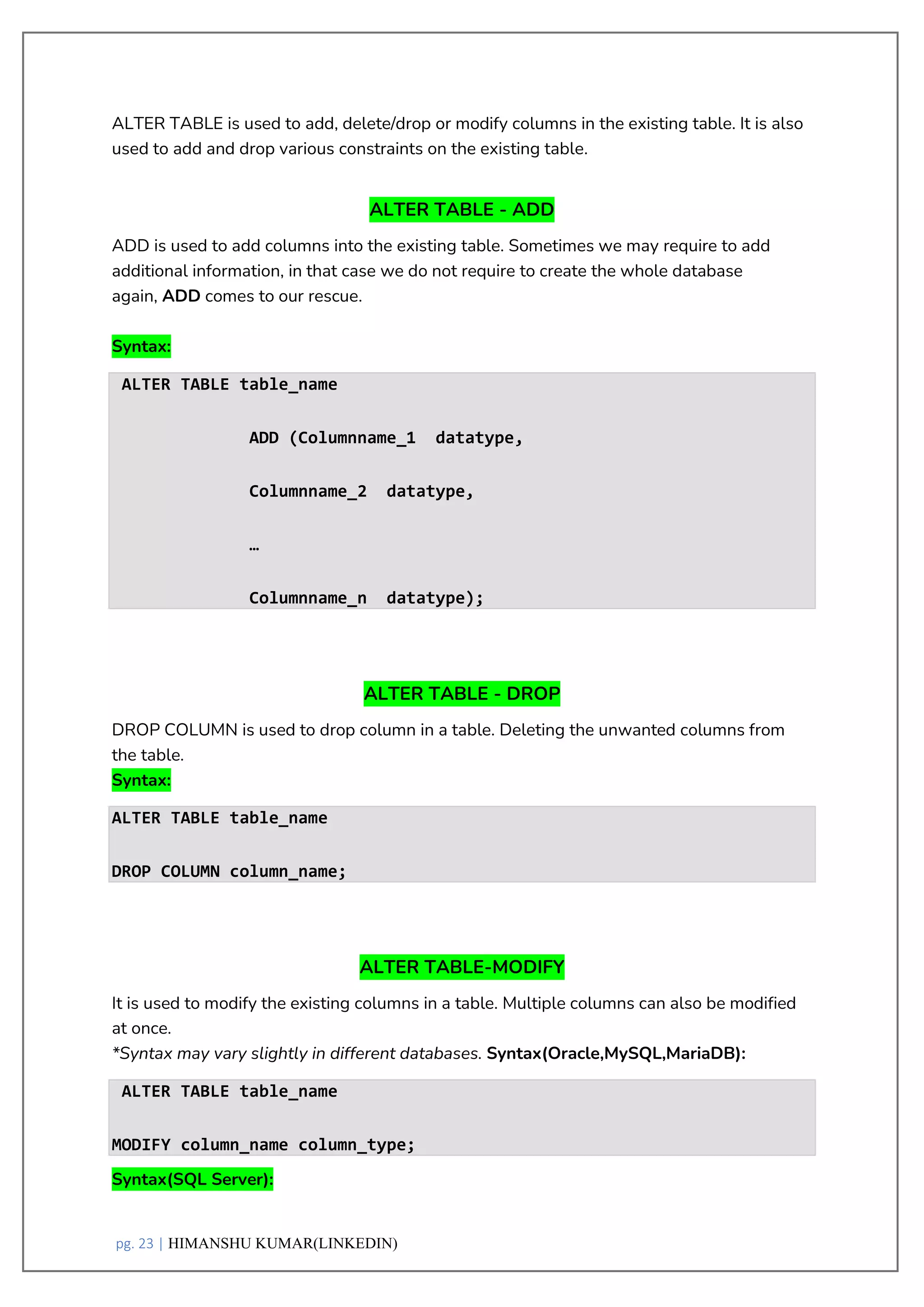 SQL EXCLUSIVE NOTES .pdf