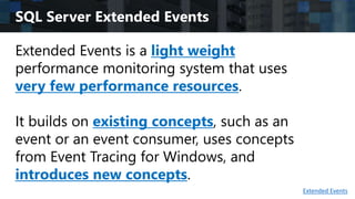 Extended Events 101 : Japan SQL Server User Group | PPT