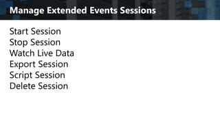 Extended Events 101 : Japan SQL Server User Group | PPT