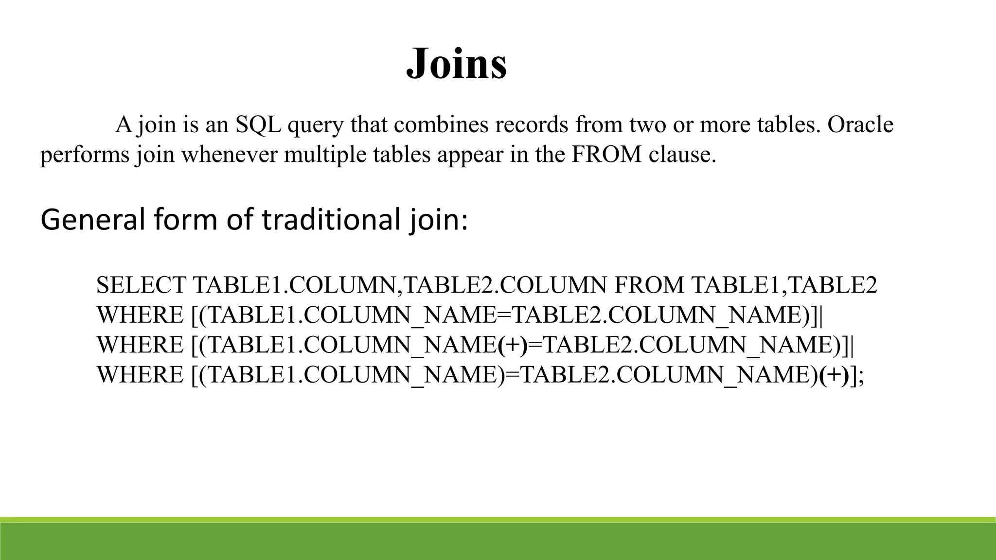 Structured Query Language | PPTX | Databases | Computer Software and Applications
