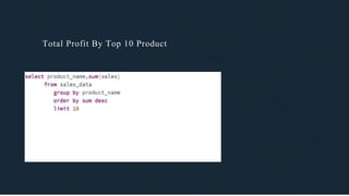 SQL FINAL PROJECT SUPERSTORE DATA BY MAHESH PATIDAR.pptx