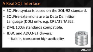 SQLFire lightning talk | PPT