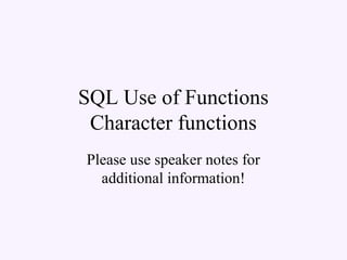 SQL OUR NEEDS | PPT