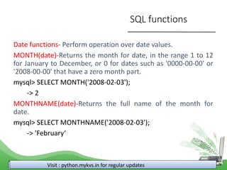 sql functions3.pdf about the function of sql | PDF | Databases | Computer Software and Applications