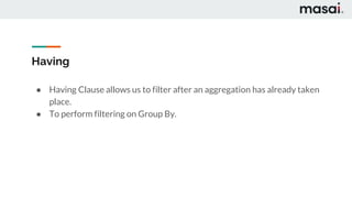 Sql fundamentals group by part2 | PPTX