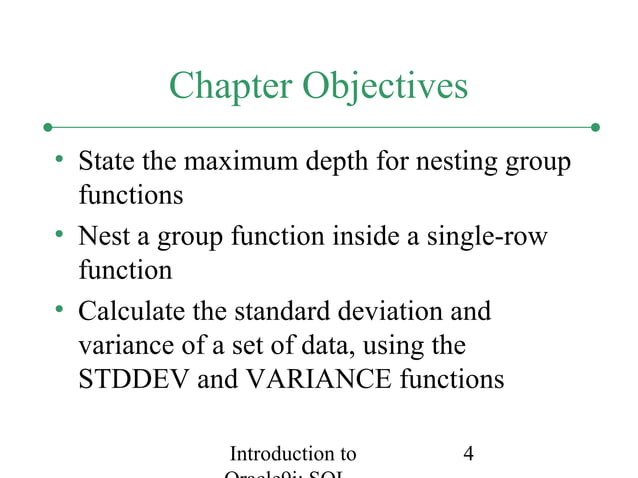 Sql group functions | PPT