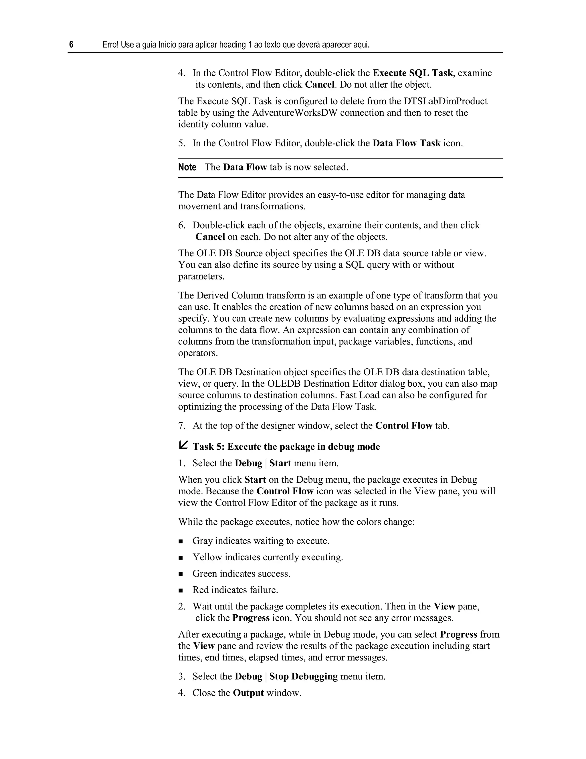 Hands-On Lab Data Transformation Services - SQL Server | PDF