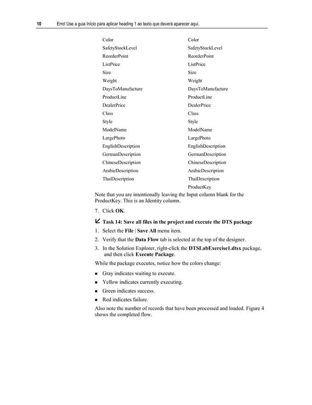 Hands-On Lab Data Transformation Services - SQL Server | PDF