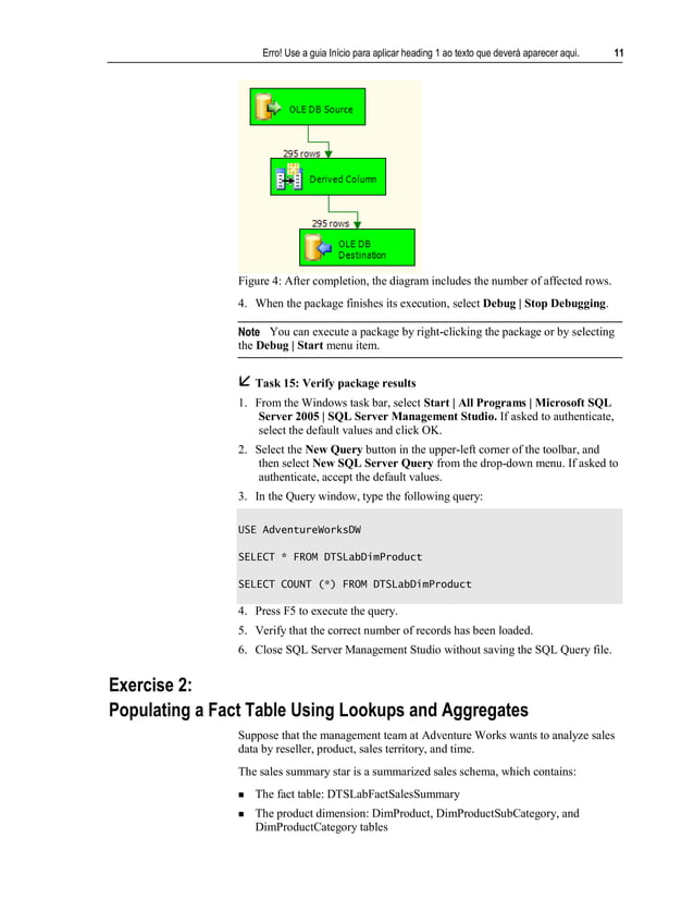 Hands-On Lab Data Transformation Services - SQL Server | PDF